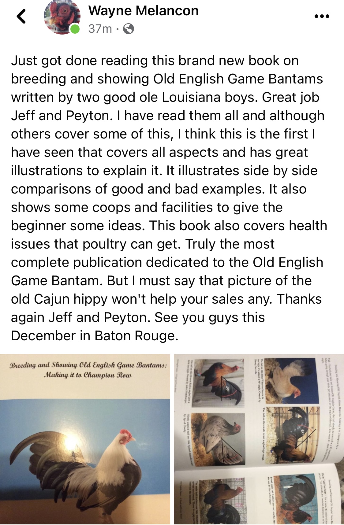 Testimonials Old English Book – Clucker Books